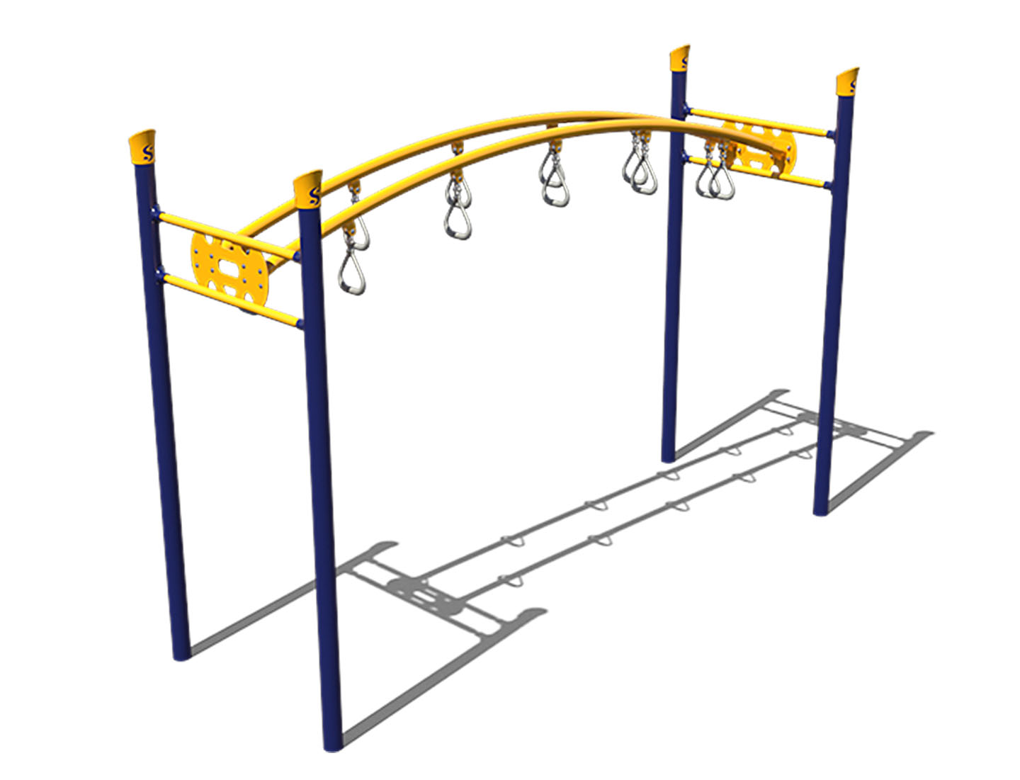 Double Arched Trapeze Rings