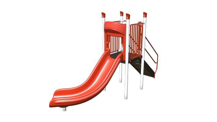 Freestanding Right and Left Curve Slide