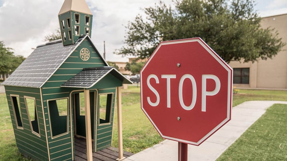 Stop Trike Track Sign